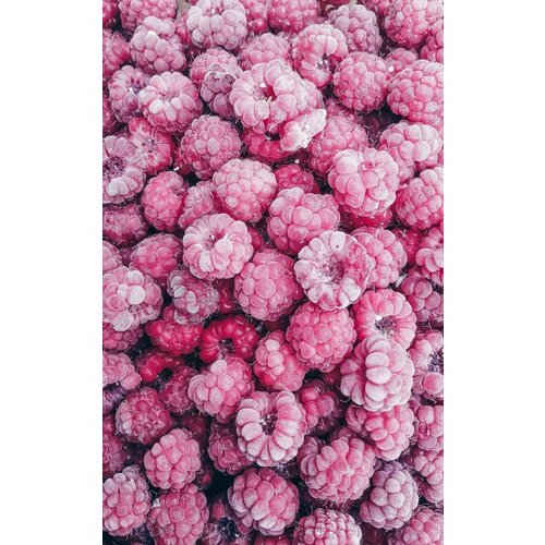 Картина на холсте 60x110 LinxOne "Малина, ягода, фрукт десерт" интерьерная для дома / на стену / на кухню / с подрамником