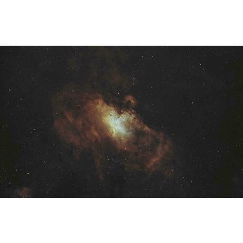 Картина на холсте 60x110 LinxOne "Галактика, туманность, свечение, космос" интерьерная для дома / на стену / на кухню / с подрамником