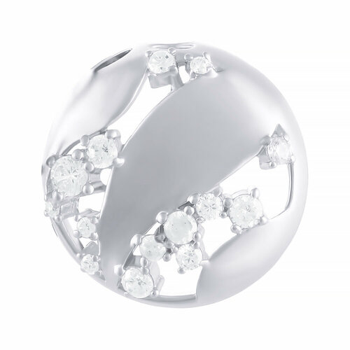 Подвеска ELEMENT47, серебро, 925 проба, фианит