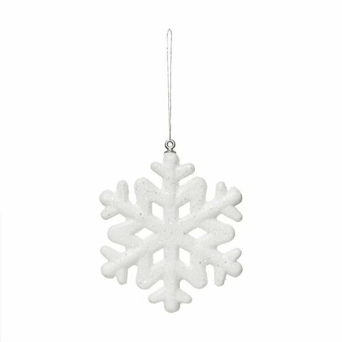 Новогоднее украшение для декора дома, Новогодняя игрушка на елку в виде снежинок, 8 шт, 9,5 см