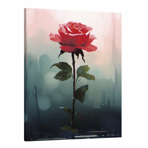 Интерьерная картина 50х70 "Розы в молчании"