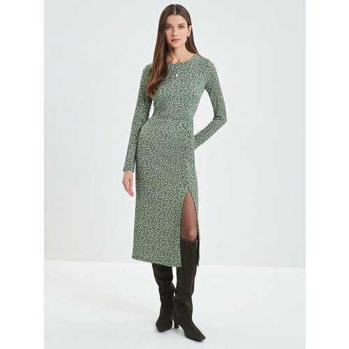 Платье Zarina, размер XL (RU 50)/170, зеленый