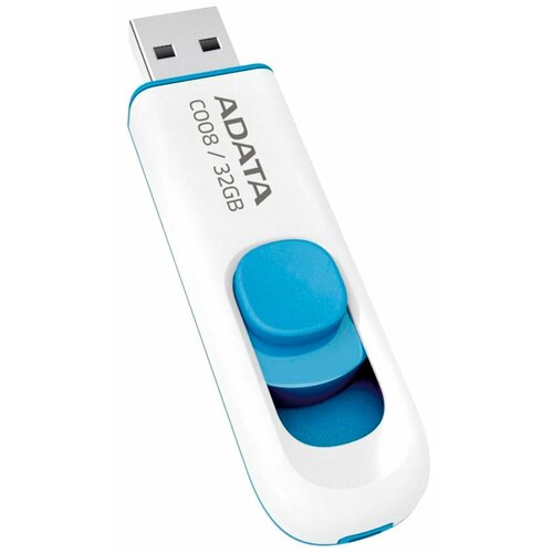 USB 32Gb A-Data C008 White-Blue