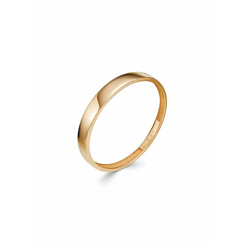 Кольцо обручальное DIALVI JEWELRY, красное золото, 585 проба, размер 17, золотой