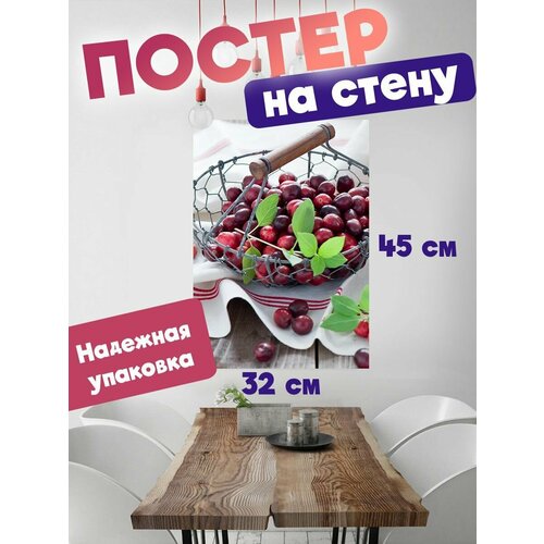 Плакат на стену 32х45 Эстетика клюквы