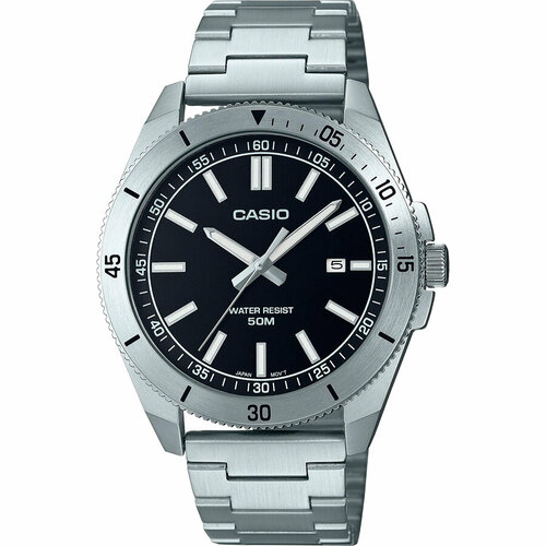 Наручные часы CASIO Collection MTP-B155D-1E, серебряный, белый