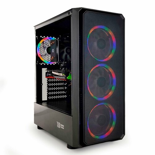 Игровой PC юкомс Ryzen 5 4600G, GTX 1050 2GB, SSD 480GB, 32GB DDR4, БП 450W, win 10 pro, Black game case