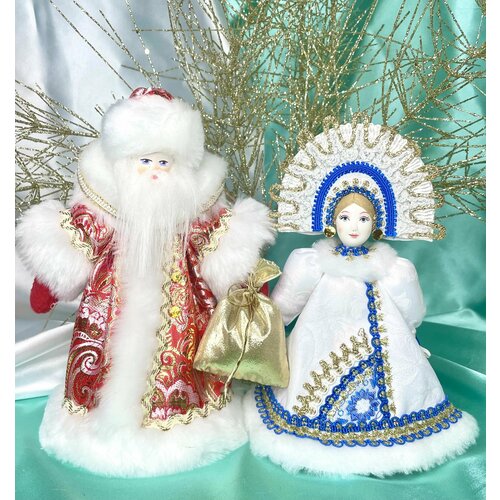 Дед Мороз и Снегурочка , украшение под елку