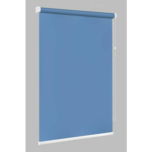 Рулонные шторы Люкс синий 82х155 см