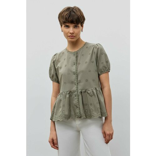 Блуза  Baon, размер 52, зеленый