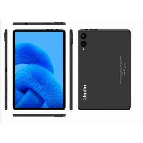 Планшет Umiio S9 10,1 дюйма, 6 ГБ/128 ГБ, Android 12, черный