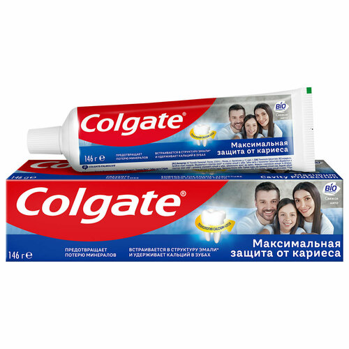 Квант продажи 2 шт. Зубная паста 100 мл COLGATE «Свежая мята», защита от кариеса, с фторидом и кальцием
