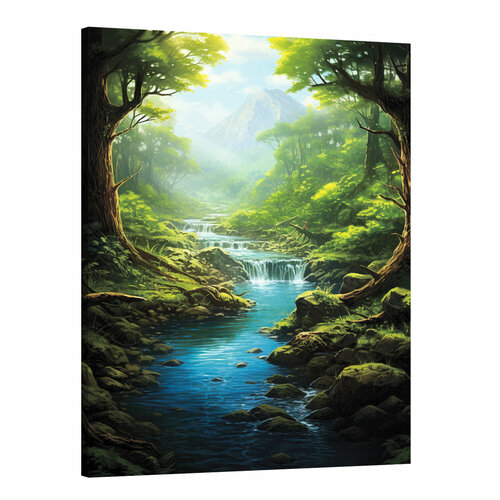Интерьерная картина 50х70 "Эльфийская река"