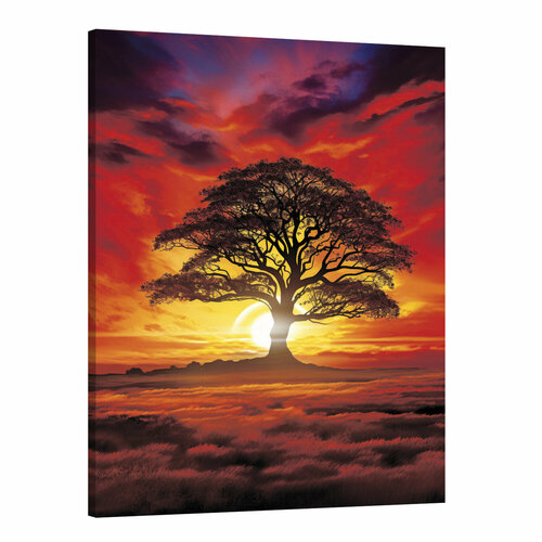 Интерьерная картина 50х70 "Закатное чудо"