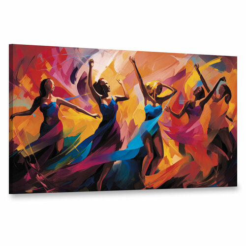 Интерьерная картина 100х60 "Ритмы танца"