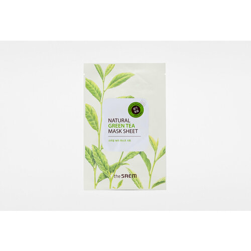 Маска на тканевой основе для лица с экстрактом зеленого чая THE Saem Natural Green Tea Mask Sheet / количество 1 шт