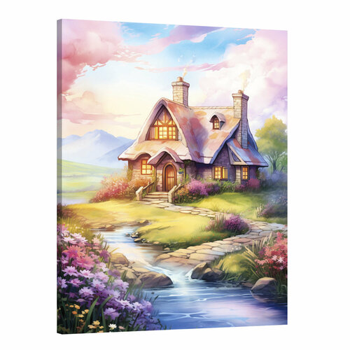 Интерьерная картина 50х70 "Магический дом"