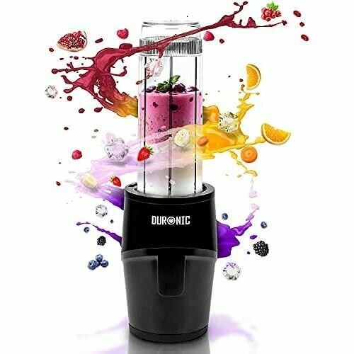 Мини-миксер Duronic BL510 Мини-блендер для смузи Миксер на 23 000 об/мин Электрический блендер мощностью 500 Вт Миксер для встряхивания с бутылкой для питья объемом 570 мл (без бисфенола А) Соковыжималка для фруктов, овощей и фруктов