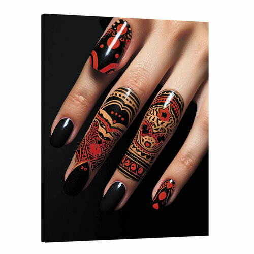 Интерьерная картина 50х70 "Красота в каждом ногтевом дизайне"