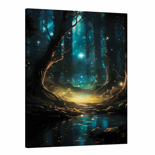 Интерьерная картина 50х70 "Мистический лес"