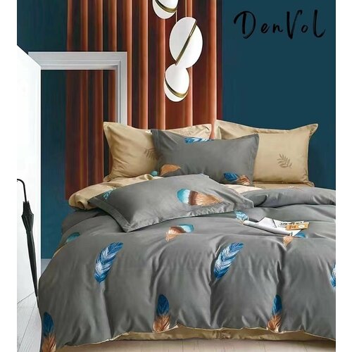 Комплект постельного белья 1,5 спальный Denvol Classic с простыней на резинке по кругу