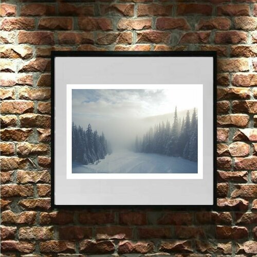 Постер "Ёлки, туман, зима" из коллекции "Природа" А3
