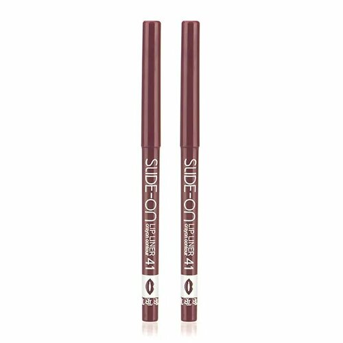 TF cosmetics Карандаш для губ Slide-on Lip Liner, тон 41 Марсала, 2 шт