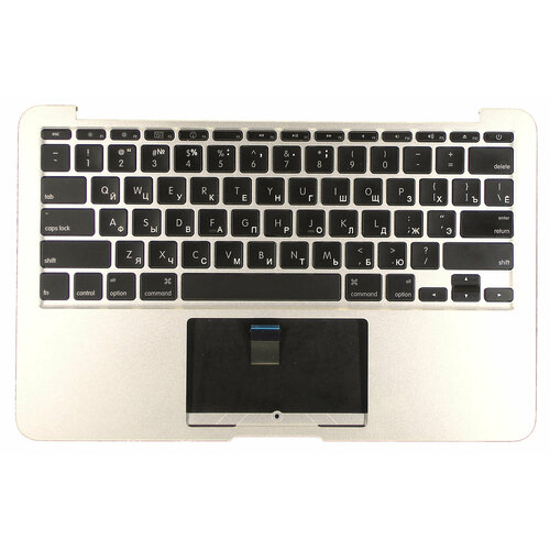 Клавиатура ОЕМ для ноутбука MacBook A1370 2010+ черная без подсветки плоский ENTER топ-панель