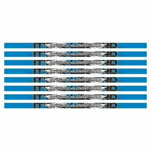 Арт рэйсинг Наклейка-молдинг широкий "IT'S A LEGEND", синий, 100 х 4 х 0,1 см, комплект 8 шт