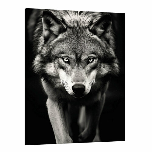 Интерьерная картина 50х70 "Волчья ревность"