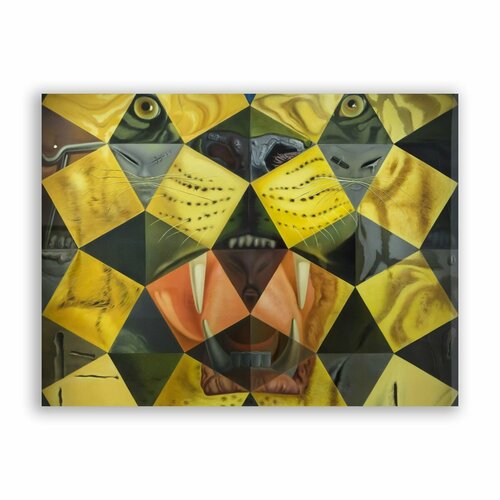 Картина на холсте, репродукция / Сальвадор Дали - Fifty Abstract / Размер 30 x 40 см