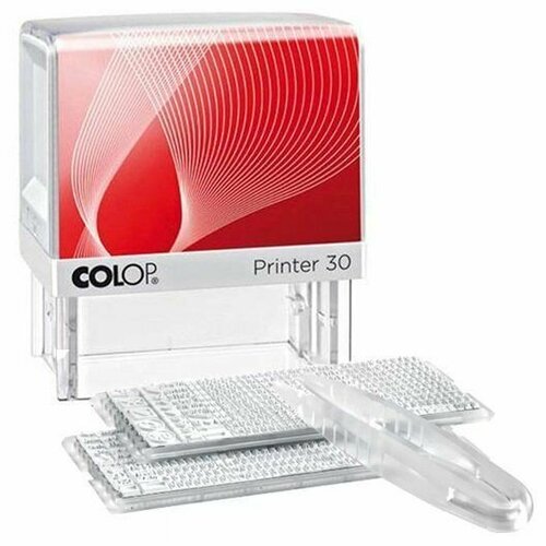 COLOP Standart Printer 30-Set Самонаборный штамп с персонализацией 5 строк с 2-мя кассами (штамп 47х18 мм),