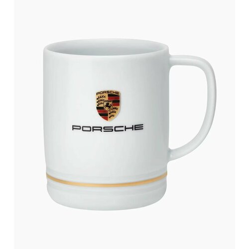 Кружка Porsche Crest Cup STD, White/Gold