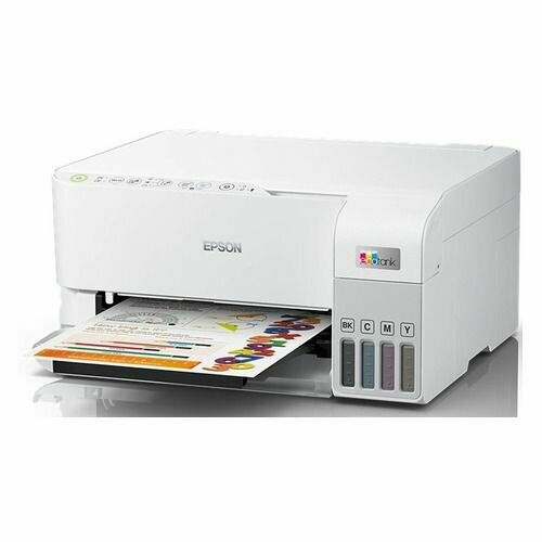 МФУ струйный Epson L3556 цветная печать, A4, цвет белый [c11ck59504]