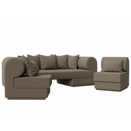 Набор Кипр-3 (диван, 2 кресла), Рогожка Корфу 03