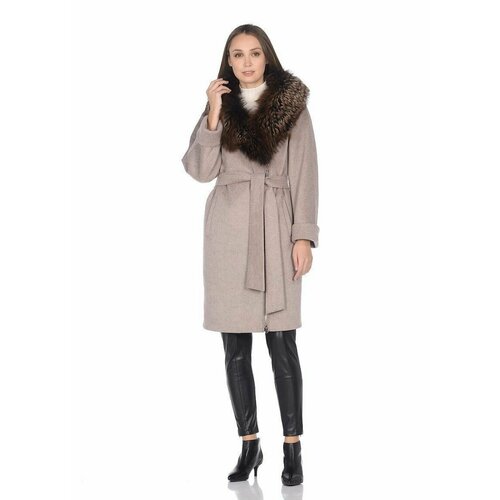 Пальто Prima Woman, размер 44, бежевый