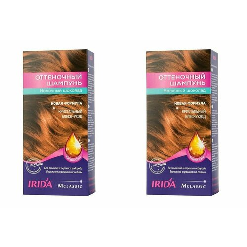 IRIDA Оттеночный шампунь М Классик Молочный шоколад, 75 мл, 2 шт