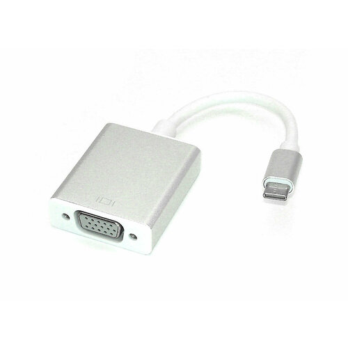 Адаптер Multiport Type-C на VGA для MacBook серебристый