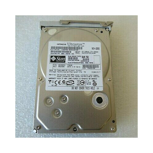Жесткий диск Hitachi SUN 750GB SATA 7.2k Hard Disk Drive HUA7275SASUN750G