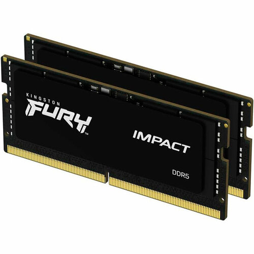 Оперативная память Kingston Модуль памяти Kingston 32GB SO-DIMM DDR5, 4800МГц, CL38 SODIMM (Kit of 2) FURY Impact