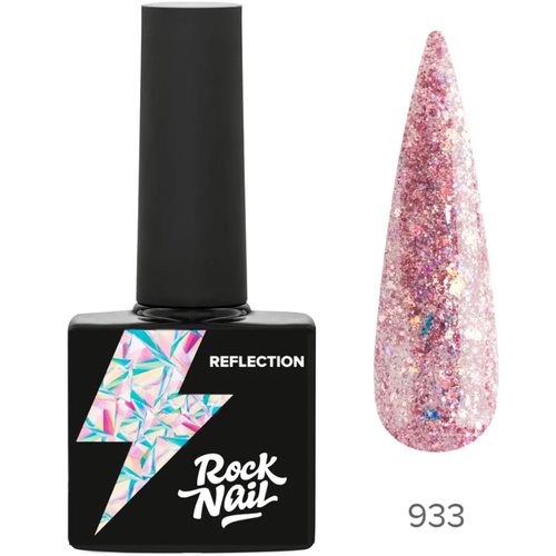 ROCKNAIL, Reflection, Гель-лак №933 Sequin Body, 10 мл