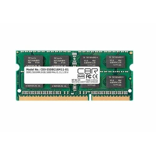 Оперативная память CBR DDR3 8GB (CD3-SS08G16M11-01)