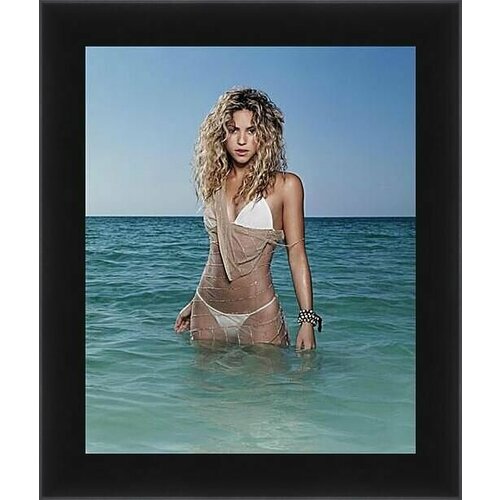 Плакат, постер на холсте Shakira-Шакира. Размер 21 х 30 см