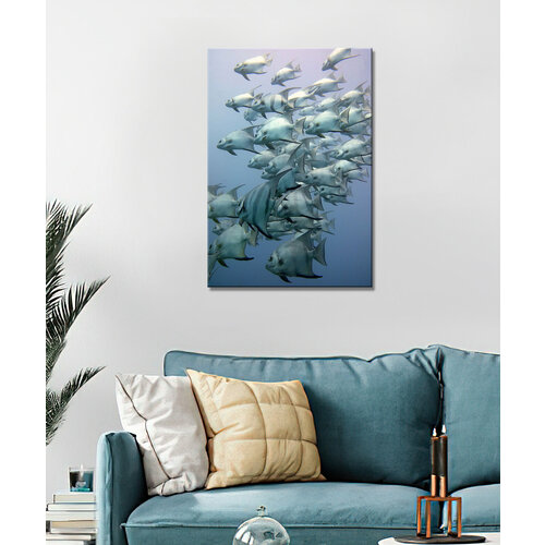 Картина - Тропические рыбы, рыба (15) 60х80