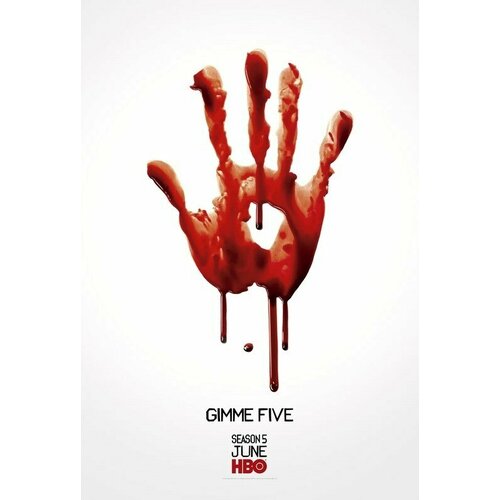 Плакат, постер на бумаге Настоящая кровь (True Blood), Майкл Леманн, Скотт Уинант, Даниэль Минахан. Размер 21 х 30 см