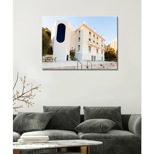 Картина/Картина на холсте для интерьера/Картина на стену/Картина для кухни/ - Монако/Новый Национальный музей (1) 20х30