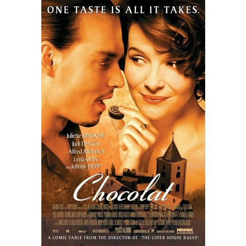 Плакат, постер на холсте Шоколад (Chocolat), Лассе Халльстрём. Размер 21 х 30 см