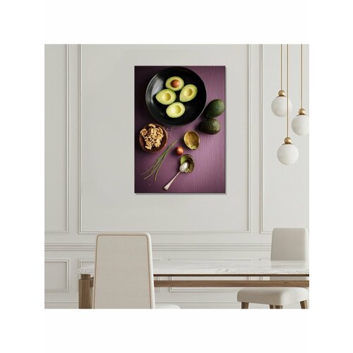 Картина на холсте с подрамником Авокадо орехи 40х60
