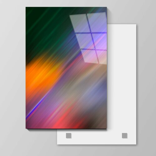 Картина на стекле - "Цветной блюр" размер 60-40 см