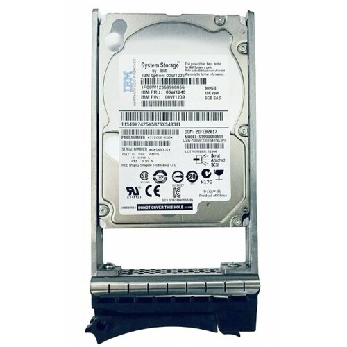 Жесткий диск IBM 00W1239 900Gb 10000 SAS 2,5" HDD